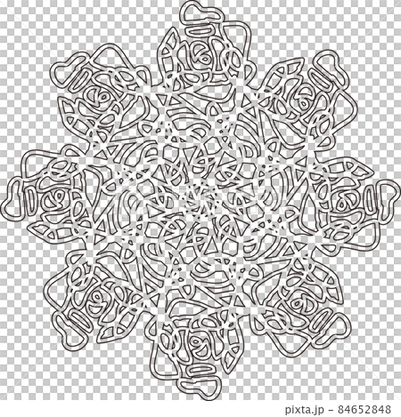 Rose lace pattern - Stock Illustration [84652848] - PIXTA