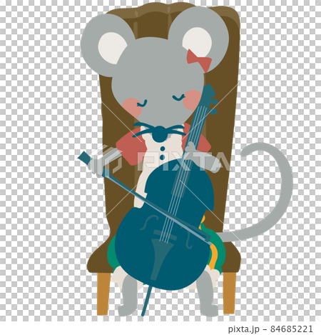 Cello and mouse - Stock Illustration [84685221] - PIXTA