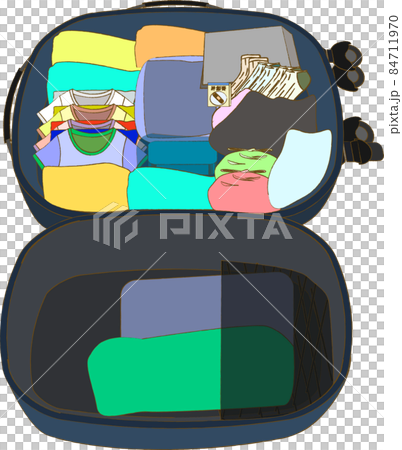 Inside of suitcase - Stock Illustration [84711970] - PIXTA