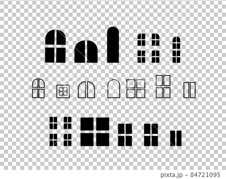 Simple window icon set - Stock Illustration [84721095] - PIXTA