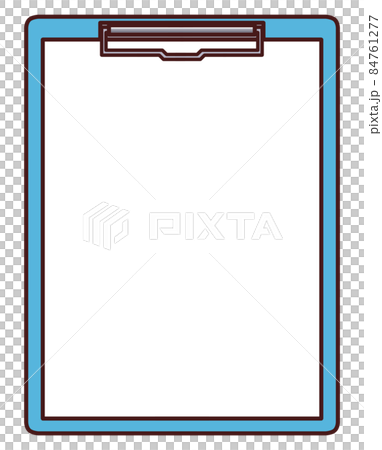 Light blue clipboard paper illustration... - Stock Illustration ...