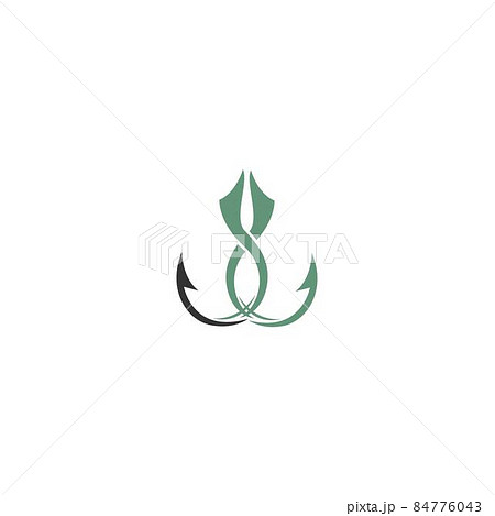Fishing hook icon logo design illustrationのイラスト素材 [84776043] - PIXTA