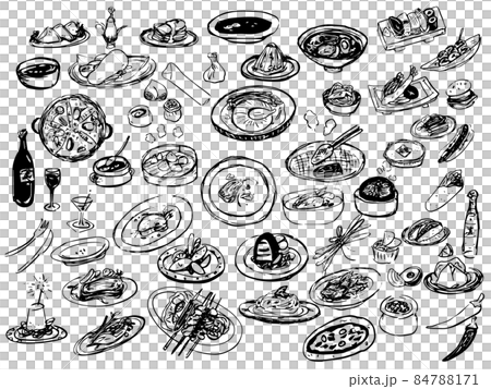 世界美食的形象-插圖素材 [84788171] - PIXTA圖庫