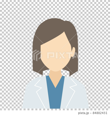 Female doctor facing the front (no face) - Stock Illustration [84802431 ...