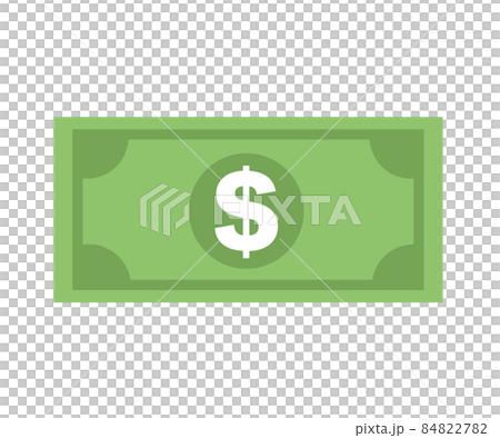 Simple dollar bill - Stock Illustration [84822782] - PIXTA