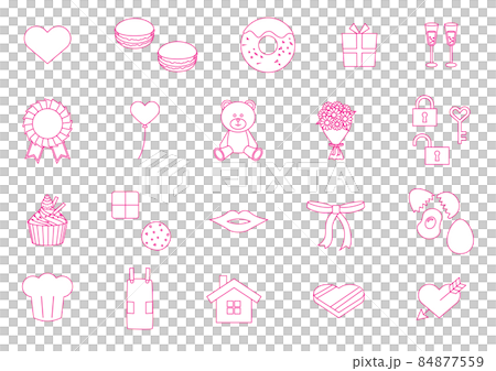 Valentine's illustration set - Stock Illustration [84877559] - PIXTA