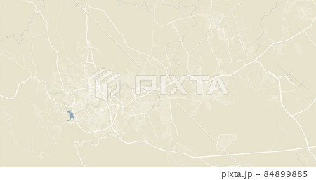 Abha vector map. Detailed map of Abha city...のイラスト素材 [84899885] - PIXTA