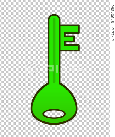 Key (green) - Stock Illustration [84904866] - PIXTA