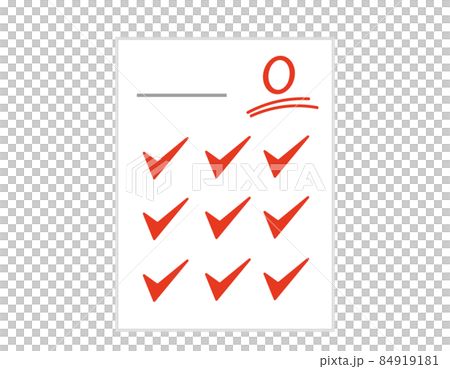 0 points scoring test sheet - Stock Illustration [84919181] - PIXTA
