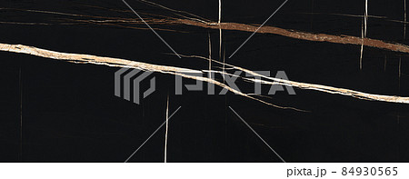 Black marble texture background banner top view. Stone granite wall ...