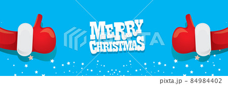vector funky cartoon Santa Claus like hand icon...のイラスト素材 [84984402 ...