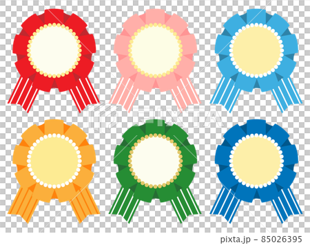 A set of colorful rosette illustrations - Stock Illustration [85026395 ...