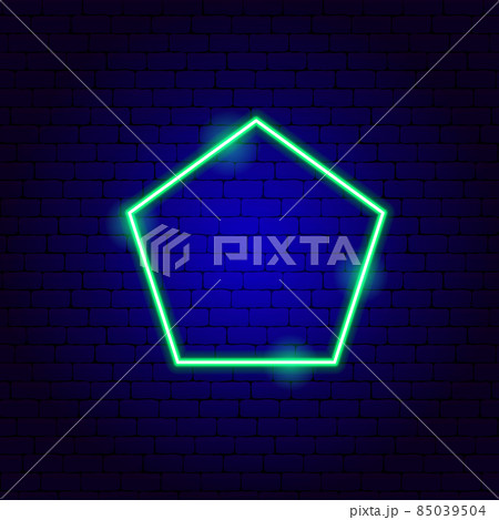 Pentagon Neon Signのイラスト素材 [85039504] - PIXTA