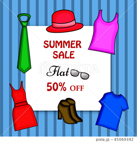 Summer Season backgroundのイラスト素材 [85069392] - PIXTA