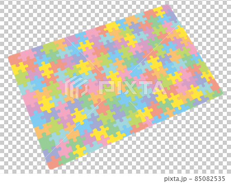 Pastel color puzzle 176 piece puzzle - Stock Illustration [85082535 ...