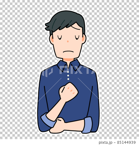 Male _ facial expression _ sadness - Stock Illustration [85144939] - PIXTA