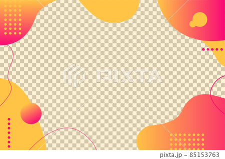 Geometric pattern yellow / orange frame material - Stock Illustration ...