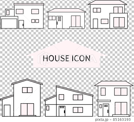 Single-family home_icon set - Stock Illustration [85163193] - PIXTA