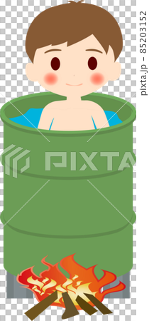 Goemon bath with drums - Stock Illustration [85203152] - PIXTA