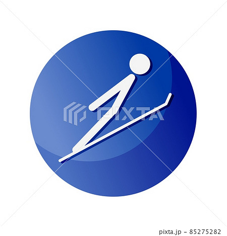 Ski jumping icon. A symbol dedicated to sports...のイラスト素材 [85275282] - PIXTA
