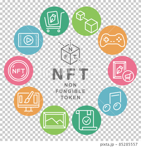 NFT logo - Stock Illustration [85285557] - PIXTA