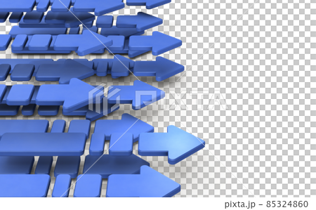 Many arrows moving forward in a group to the... - Stock Illustration ...