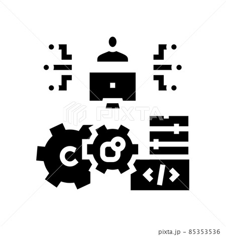 development erp software glyph icon vector...のイラスト素材 [85353536] - PIXTA