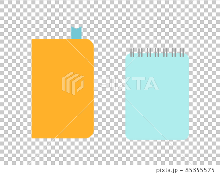 Stationery, writing utensils, memo pad, notebook - Stock Illustration ...