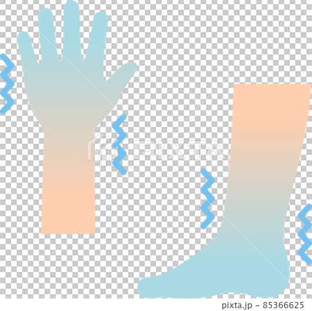 Cold limbs, poor circulation - Stock Illustration [85366625] - PIXTA