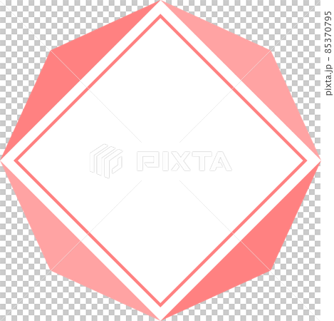 Frame octagon pink - Stock Illustration [85370795] - PIXTA