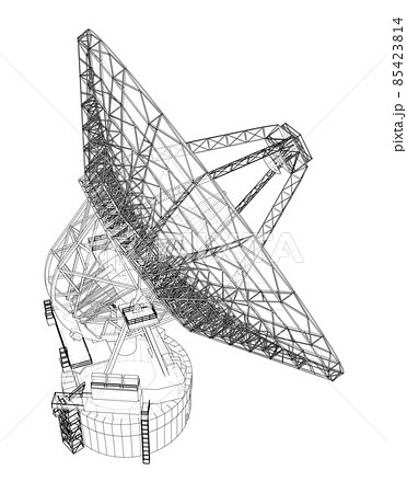 Radio Telescope Drawing