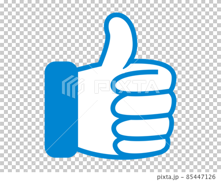 Simple hand icon hand sign good sign - Stock Illustration [85447126 ...