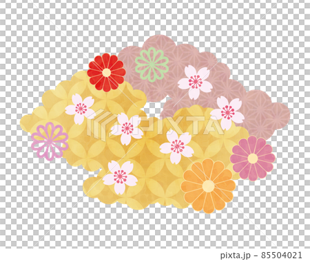 Cut material Sakura - Stock Illustration [85504021] - PIXTA