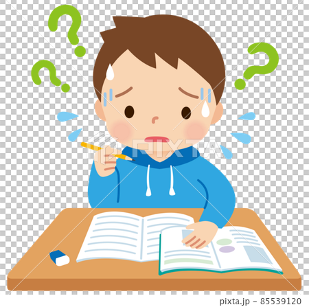 Children who are in trouble because they do not... - Stock Illustration ...
