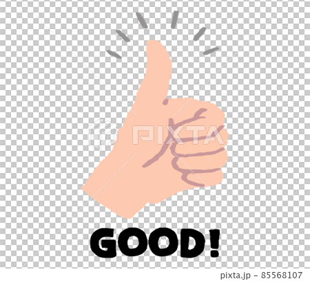 With hand letters that give a good sign... - Stock Illustration ...