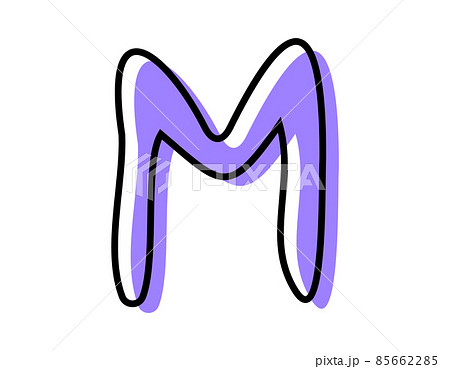 Bubble Letter Capital M