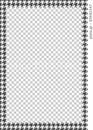 Postcard frame houndstooth frame flannel fabric... - Stock Illustration ...