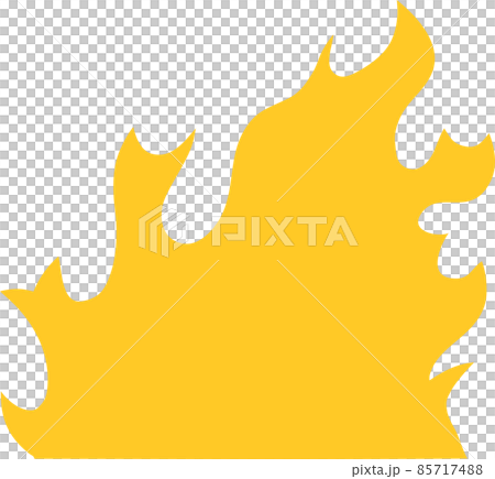 Simple, monochromatic flame illustration on fire - Stock Illustration ...