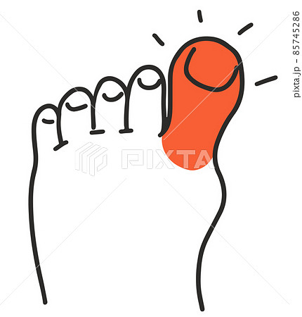 Cartoon Toe Pain