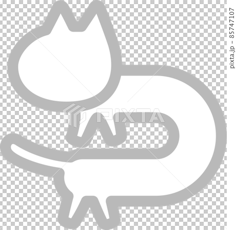 U-turn cat icon - Stock Illustration [85747107] - PIXTA