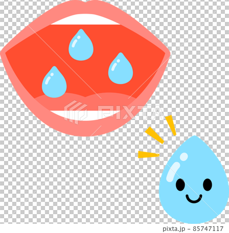 Saliva character - Stock Illustration [85747117] - PIXTA