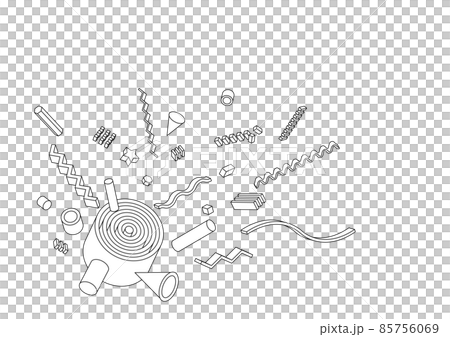 Geometric pattern three-dimensional line drawing - Stock Illustration ...