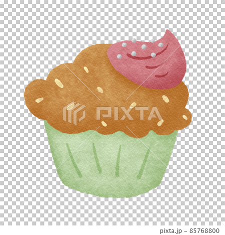 Cupcake hand drawn illustration material - Stock Illustration [85768800 ...