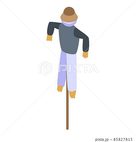 Dummy scarecrow icon, isometric styleのイラスト素材 [85827815] - PIXTA