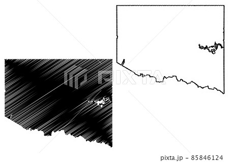 Iron County, Michigan (U.S. county, United...のイラスト素材 [85846124] - PIXTA