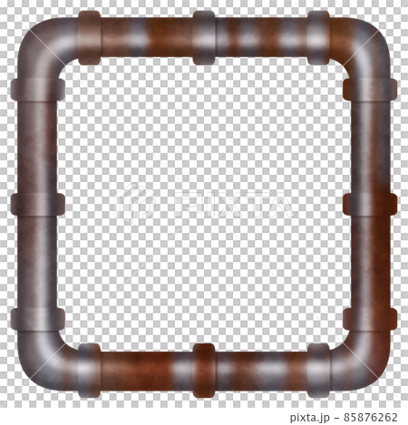Water pipe frame square real rust - Stock Illustration [85876262] - PIXTA