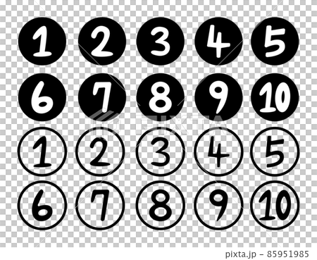 Illustration of numbers Handwritten vector... - Stock Illustration ...