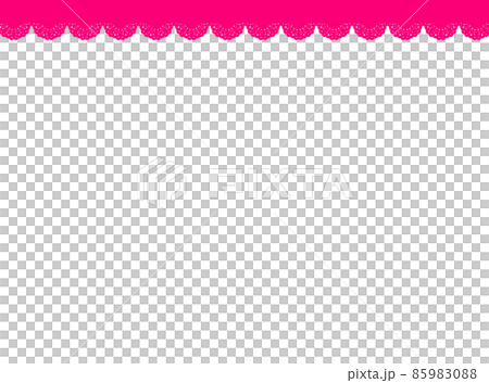 Red lace frame - Stock Illustration [85983088] - PIXTA