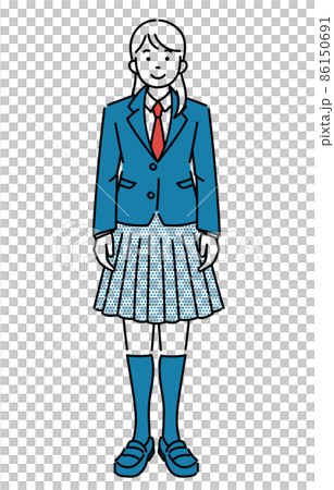 Simple illustration of a female student... - Stock Illustration ...