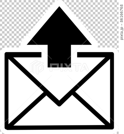 A simple pictogram to send an email - Stock Illustration [86166768] - PIXTA